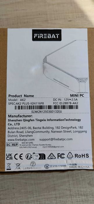 Міні ПК FIREBAT AK2 PLUS ver2 16+512Gb Intel Alder Lake N100 Windows11 ...