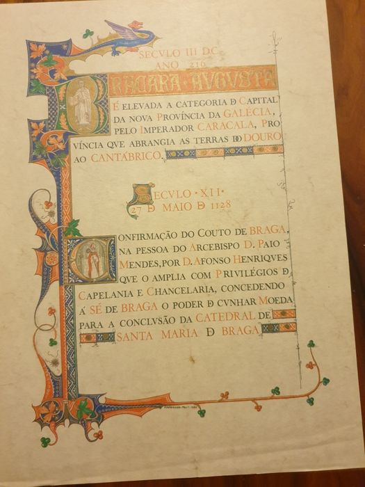 Cartas de foral, impressas, em 1989 Oliveira, São Paio E São Sebastião ...