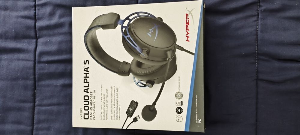 Headset HyperX Cloud Alpha S azul Paranhos • OLX.pt