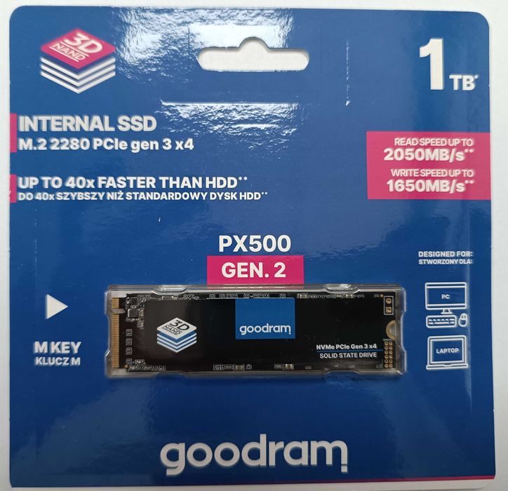 SSD накопичувач GOODRAM PX500 1 TB: 2 200 грн. - Комплектуючі та аксесуари Львів на Olx