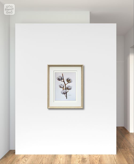 Картина аквареллю Гілочка бавовни 700 грн Живопись Одесса на Olx