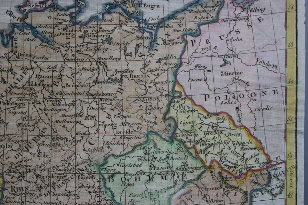 Mapa z XVIII wieku Polska i kraje ościenne. Warszawa Wola • OLX.pl