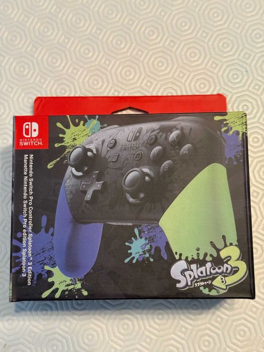 Nintendo Switch Pro Controller - Splatoon 3 Limited Edition Santa Clara ...