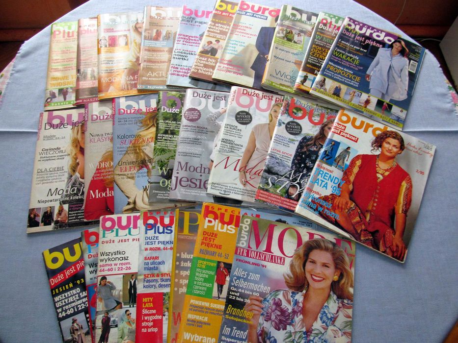25 czasopism - Burda Plus Duże jest piękne Burda Mode Pramo wyd. spec Skępe • OLX.pl
