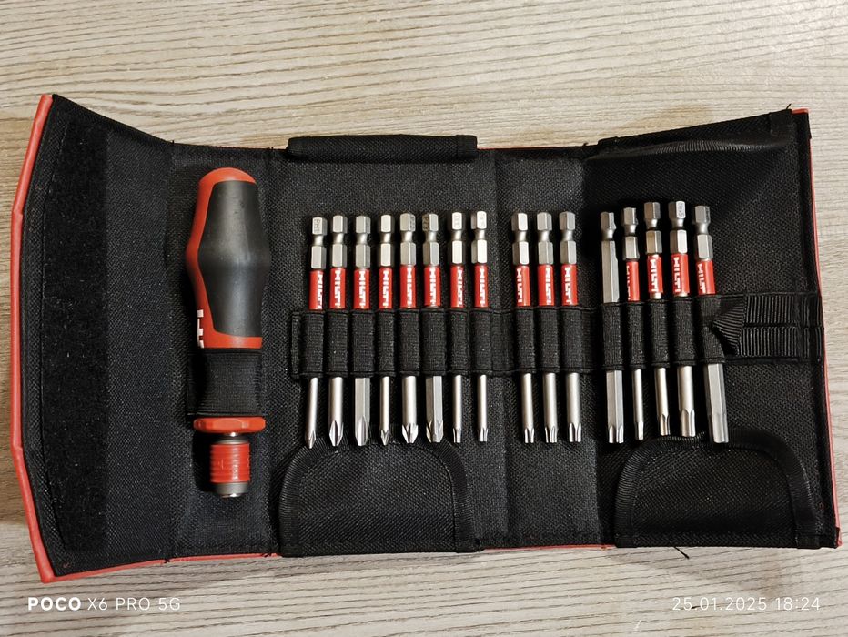 Hilti wkrętak ręczny w futerale z końcówkami HEX3, HEX4, HEX5, HEX6, Komprachcice • OLX.pl