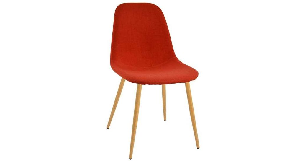 Krzesło obite materiałem na nogach metalowych jak drewno Warszawa ...