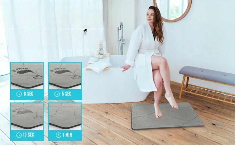 Mata łazienkowa z ziemi okrzemkowej- diatomit 60x40 diatomitowa Słupsk ...