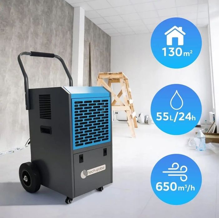Будівельний / Промисловий осушувач повітря Techglobe 55 л/добу 750 Вт: 17 500 грн. - Зволожувачі ...