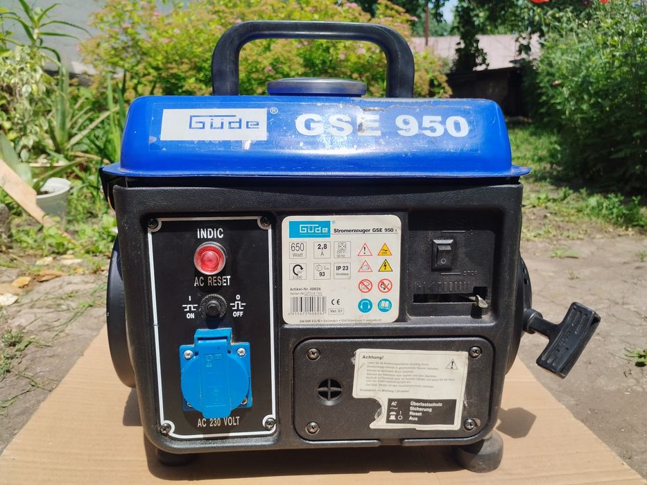 Бензиновый генератор Güde GSE 950: 1 800 грн. - Генератори Краматорськ на Olx