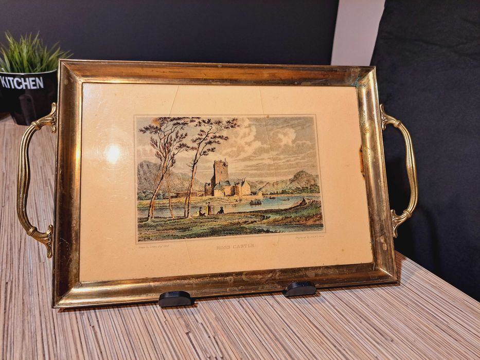Piękna angielska taca Vintage lata 40-ste ENGLAND Inowrocław • OLX.pl