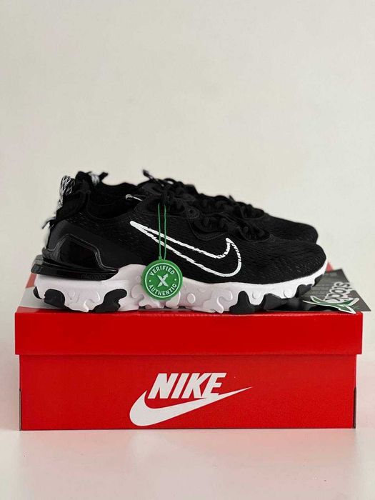Мужские кроссовки Nike React Vision Black-White Premium. 40-45: 2 200 грн. - Кросівки для міста ...