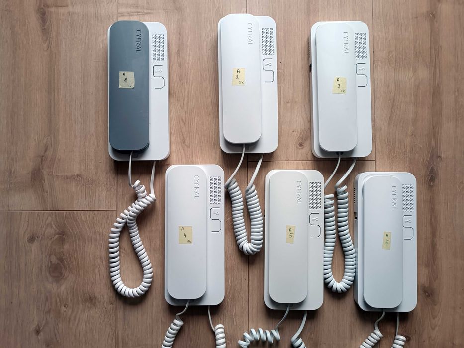 Unifon CYFRAL słuchawka domofon analog (4-6cio przewodowa) z demontażu ...