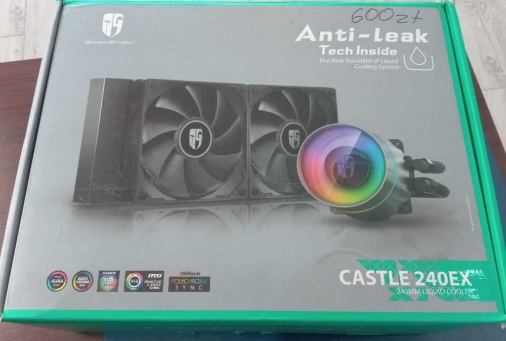 Chłodzenie wodne procesora DeepCool Castle 240EX RGB Black Toruń • OLX.pl