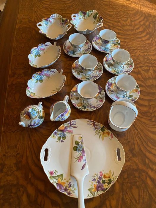 Чайный кофейный сервиз Royal crown Porcelain of England Англия фарфор ...
