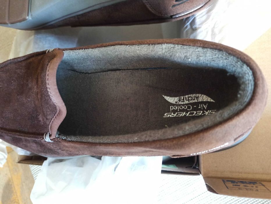 Туфлі Skechers Arc Fit Lounge - Cirrus, шоколадний колір, розм 44/10.5: ...
