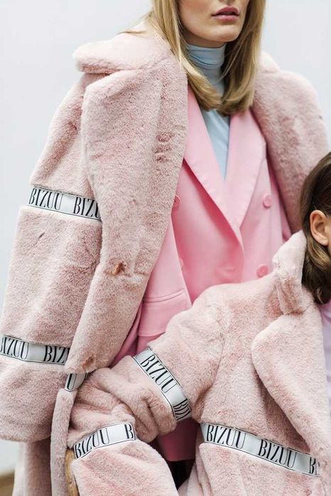 Bizuu futro Jazona płaszcz futerko kożuszek kożuch rozm. S różowy nowy ...