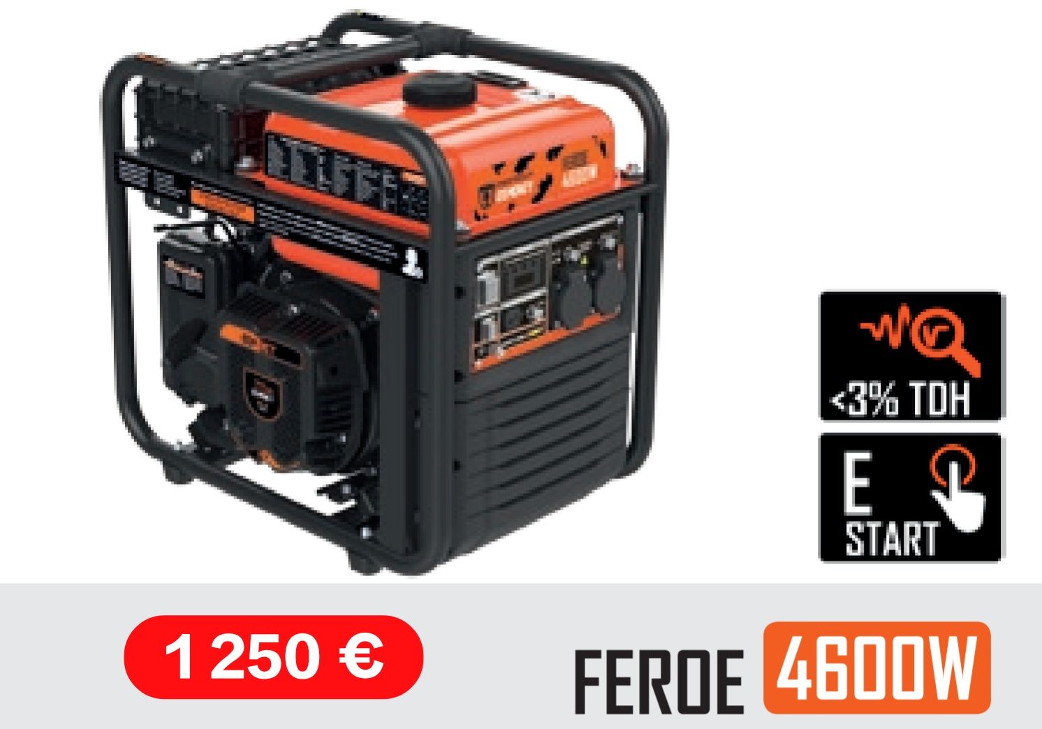 Генератор Инверторный HYUNDAI POWER HY3000i 3,5-3,8 кВт: 1 250 ...