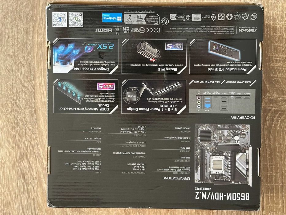 Płyta główna ASRock B650M-HDV/M.2, AM5, mATX, DDR5 Wrocław Krzyki • OLX.pl