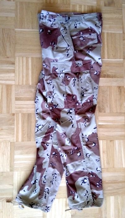 Spodnie wojskowe BDU, Six-Color/ 6 Color Desert Pattern, kontrakt USA ...