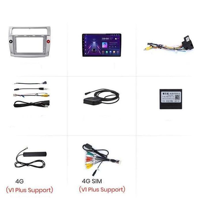 Radio 2DIN Android Auto CarPlay Navi GPS BT WiFi Citroen C4 1/16GB ...