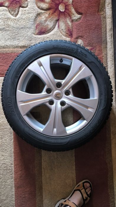 Диски Renault r17 з датчиками тиску шини Sava Eskimo Ice 215/55 r17: 2 ...