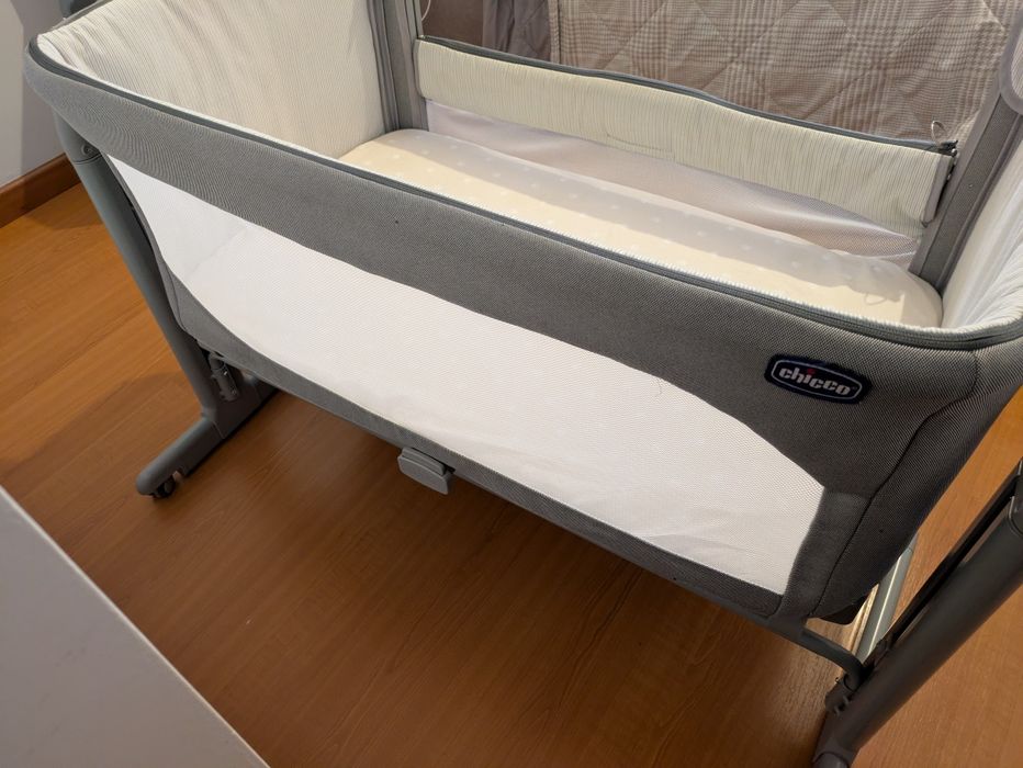 Berço Chicco Next2Me Magic Cool Grey Ramada E Caneças • OLX.pt