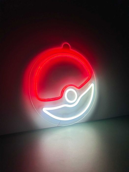 Neon LED Pokemon Pokeball S prezent dla dziecka urodziny Siemonia • OLX.pl