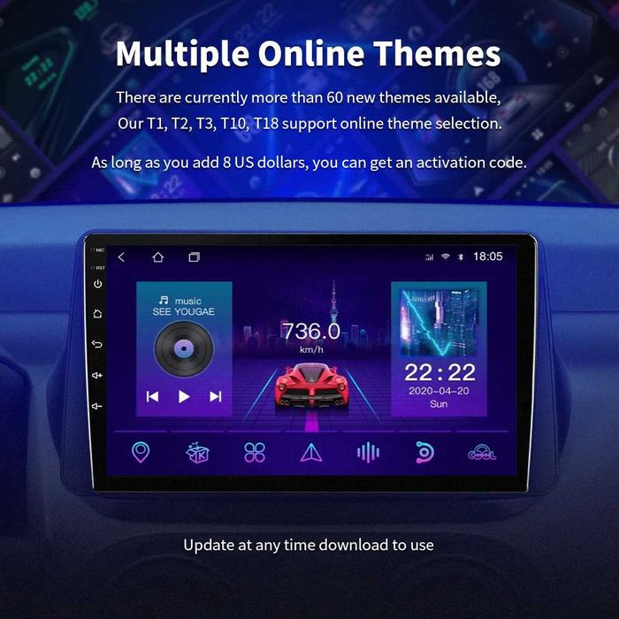 (NOVO) Rádio 2DIN • SUZUKI Jimny (1998 até 2018) • Android GPS 4+32GB ...