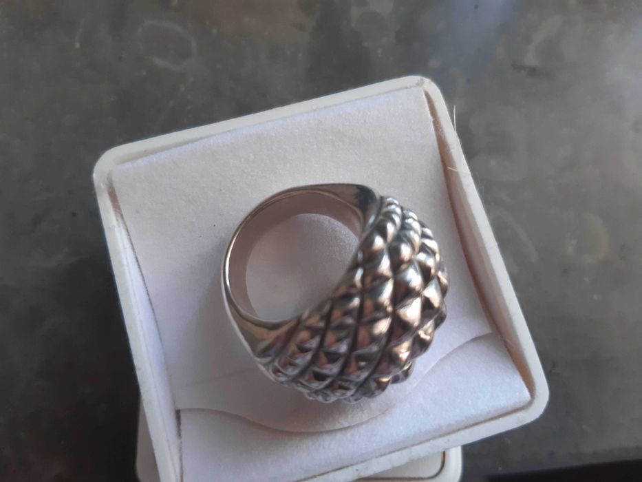 Anel prata contrastada, em estado novo Cascais • OLX.pt