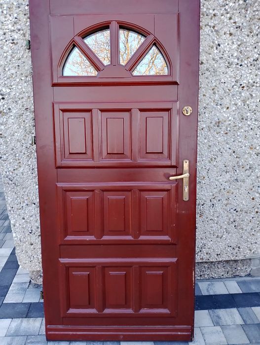 Drzwi drewniane zewnętrzne Wodzisław Śląski • OLX.pl