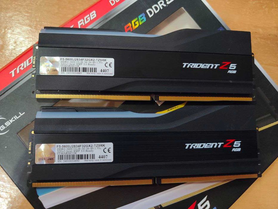 Память DDR5 G.Skill Trident Z 5 RGB DDR5 2x32 64 Gb Гб: 7 200 грн ...
