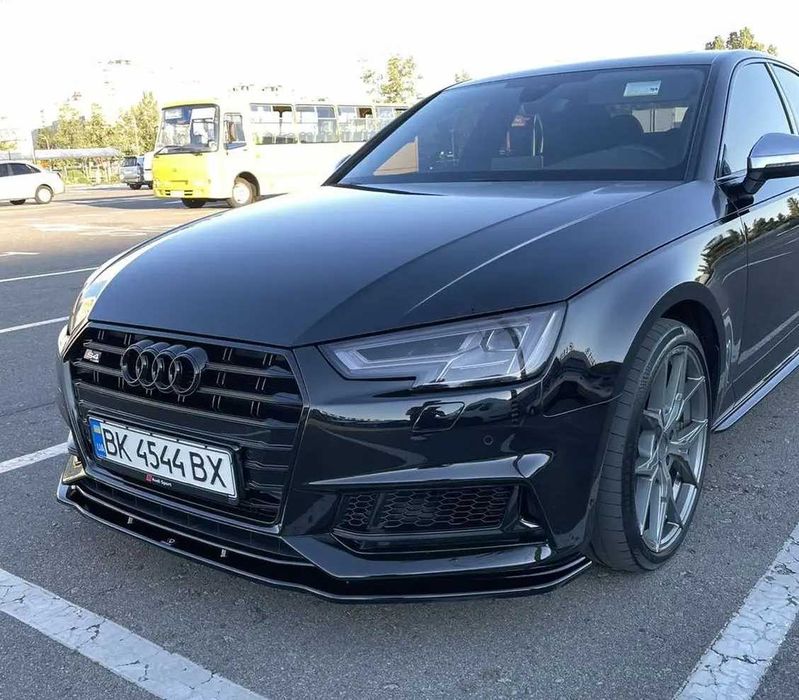 Сплиттер Audi s4 b9 / A4 B9 s-line тюнинг обвес губа юбка (Maxton): 10 100 грн. - Пороги та ...