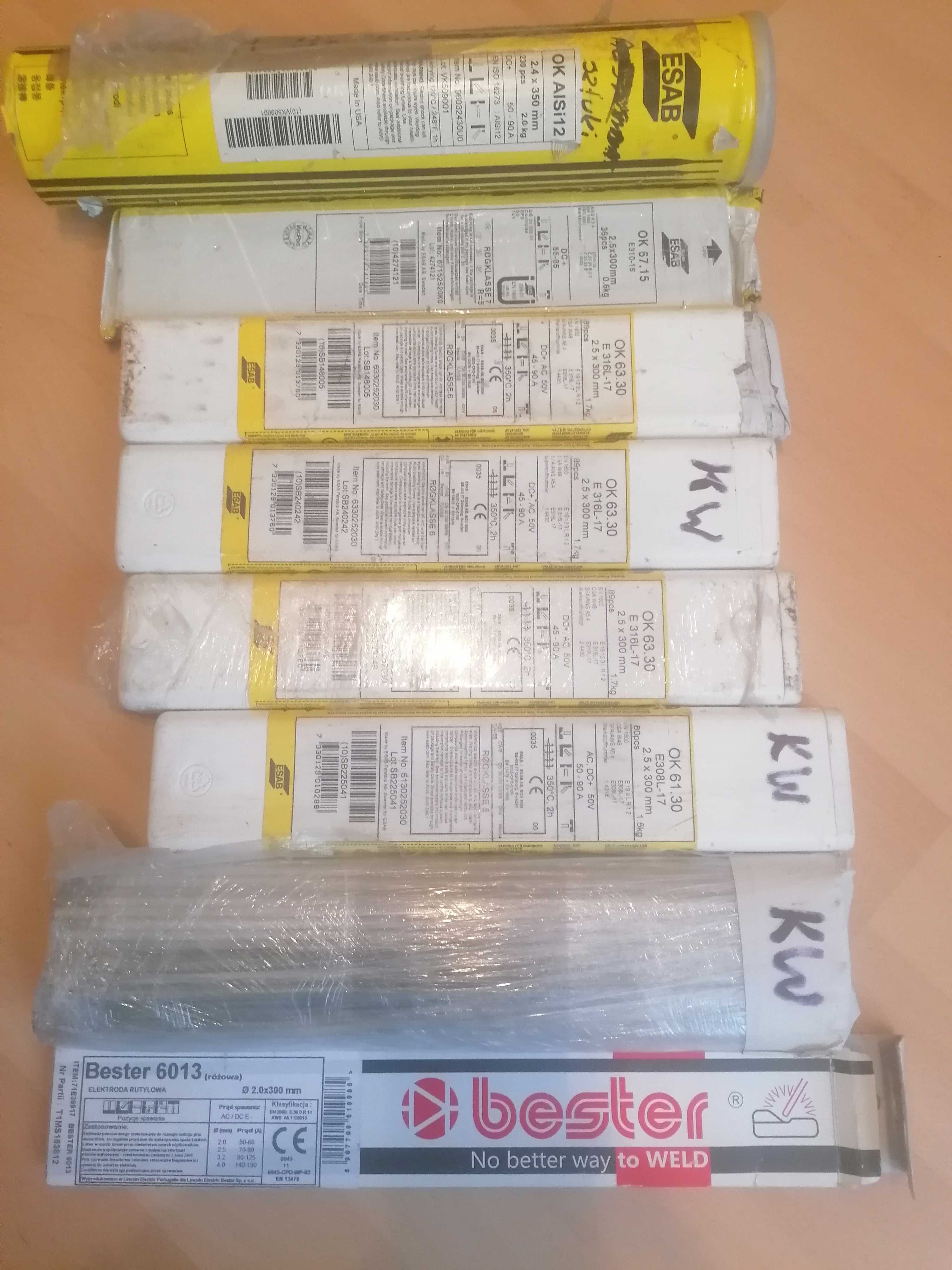 Elektrody różne rodzaje esab. Puławy • OLX.pl
