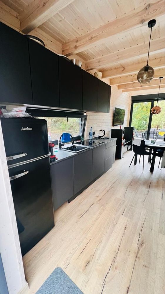 Domek caloroczny 60m2 nad jeziorem, kominek, klima, 3 sypialnie ... Domek caloroczny 60m2 nad jeziorem, kominek, klima, 3 sypialnie ...