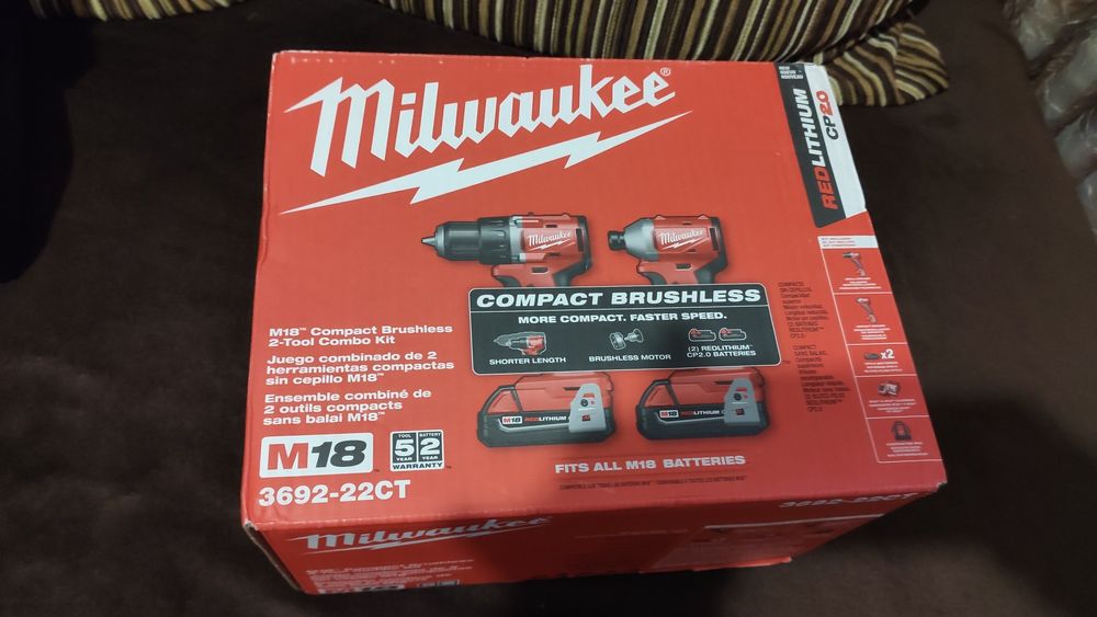 Набір безщітковий шуруповерт та гайковерт Milwaukee 3692-22CT: 8 740 ...