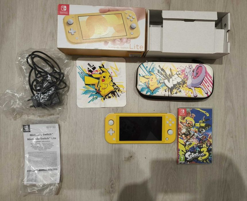 Nintendo Switch Lite z Splatoon 3 i wybraną grą Pokemon Łódź Górna • OLX.pl