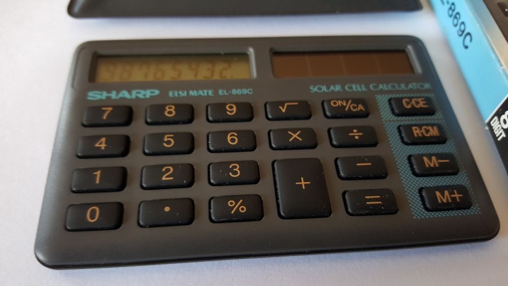 Kalkulator Sharp solar solaris solarny z czasów PRL vintage Zbąszynek • OLX.pl
