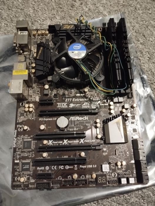 Płyta główna ASRock Z77 Extreme4 + procesor i 8GB RAM Skorzewo • OLX.pl