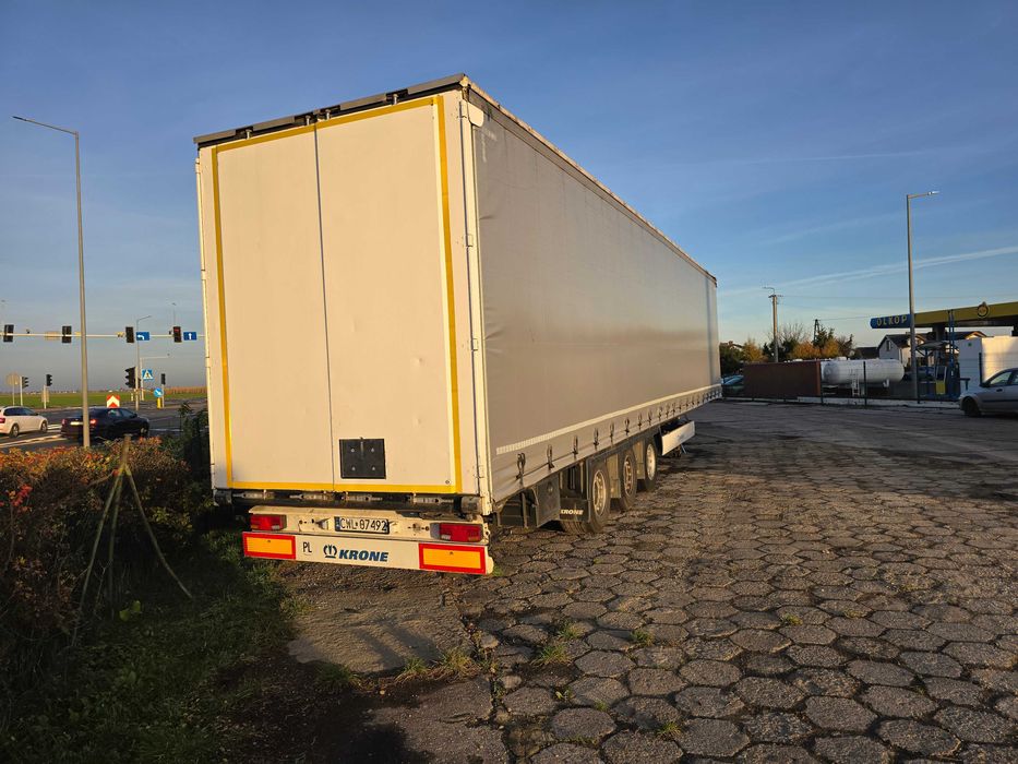 Naczepa krone Mega 2015 - plandeki 2023, podnoszona I oś Kowal • OLX.pl