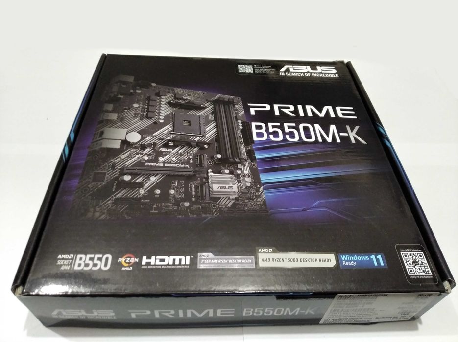Майже нова материнська плата ASUS 550M-K Socket AM4 / Стан ІДЕАЛ: 2 600 ...