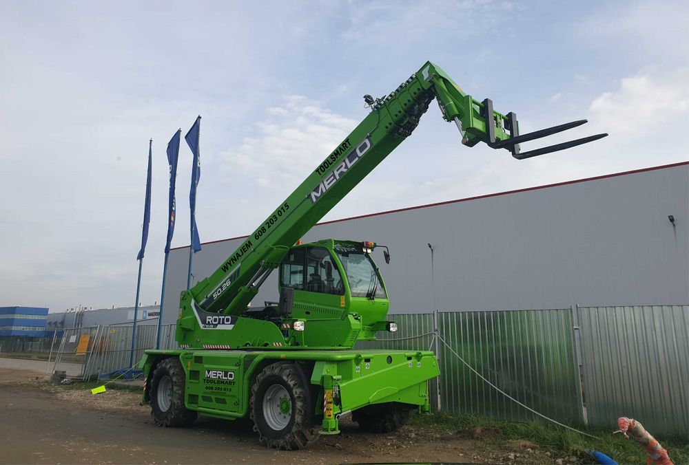 Ładowarka teleskopowa Manitou Merlo manitka prosta obrotowa wynajem ...