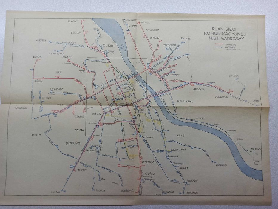 Plan komunikacji Warszawy + Centrum Warszawa Śródmieście • OLX.pl