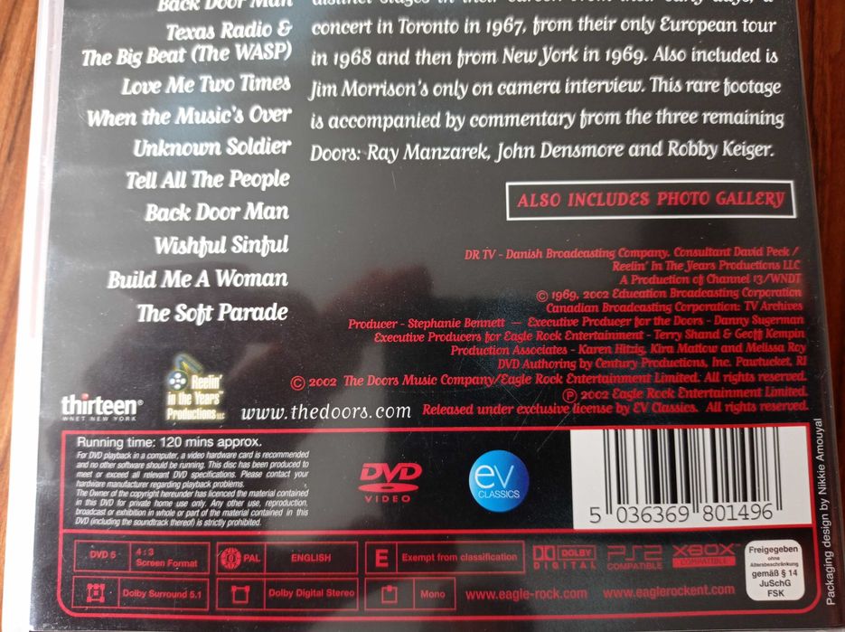 Płyta DVD muzyczna The Doors soundstage performances za połowę ceny ...