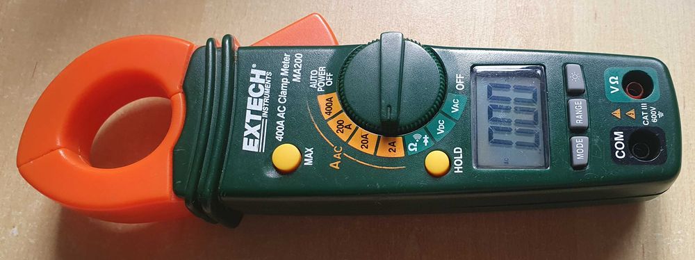 Pinça amperimética profissional EXTECH MA200 Torres Novas (Santa Maria ...