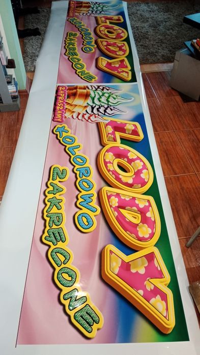 Reklama baner lody kebab zapiekanki Gdańsk Aniołki • OLX.pl