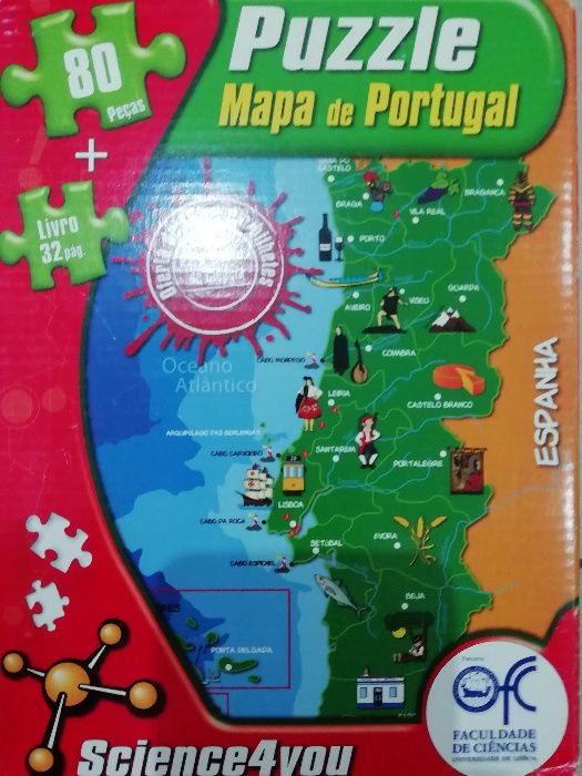 Puzzle mapa de portugal science4you Moscavide E Portela • OLX Portugal