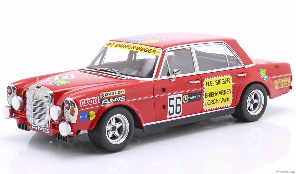 Model 1:18 Werk83 Mercedes-Benz 300 SEL 6.8 #56 Nuremberg 1972 H.Heyer ...