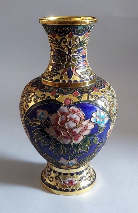 Cloisonné Emala komórkowa wazon dekoracijny CHINA Bolesławiec • OLX.pl