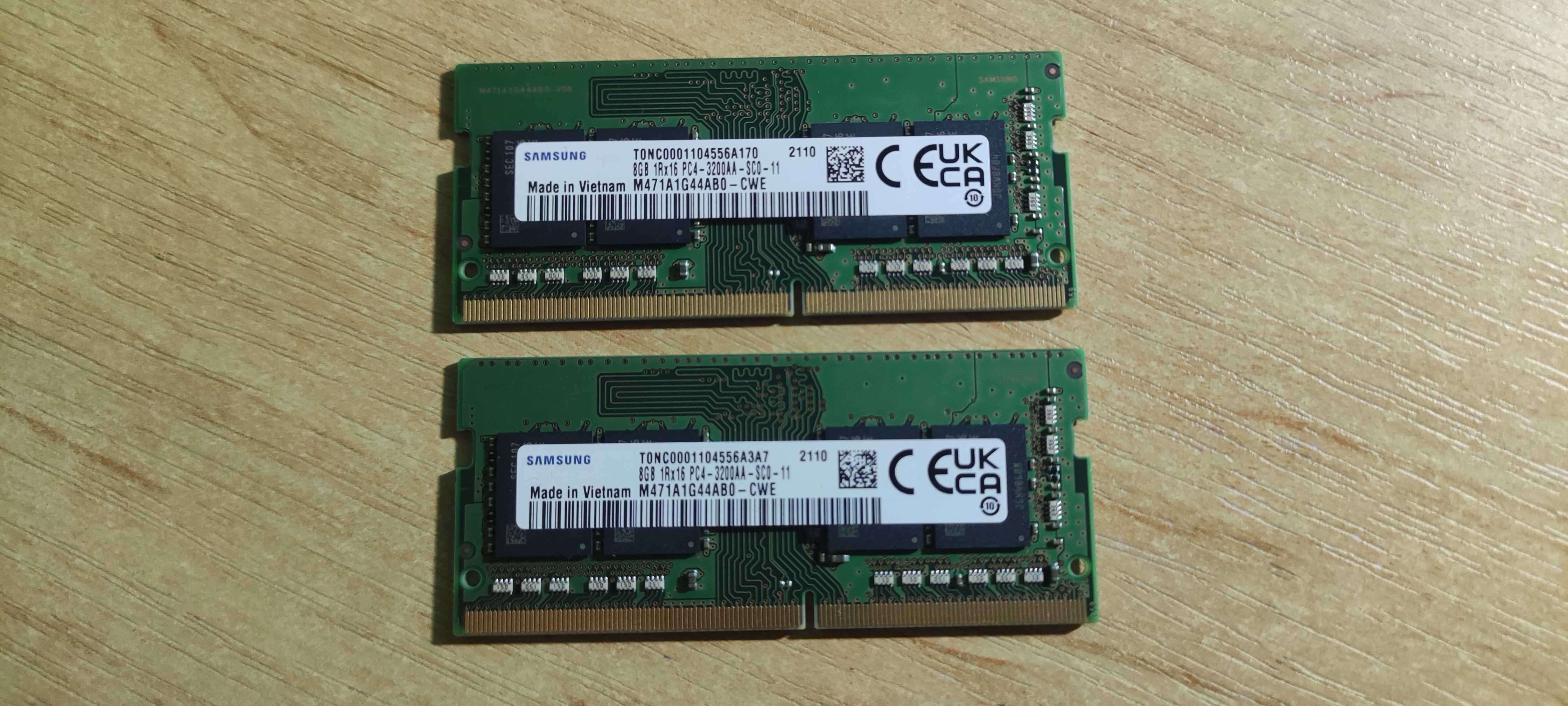 Оперативная память Samsung 16gb (8gb*2) DDR4 3200MHz для ноутбука: 1 ...