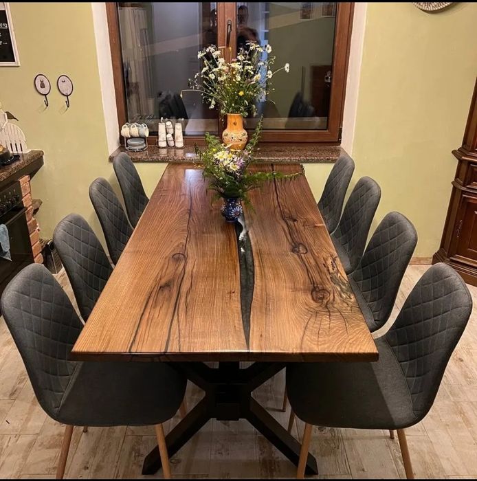 Столи з епоксидної смоли Epoxy Table меблі лофт столешня Слеб 600 Мебель для